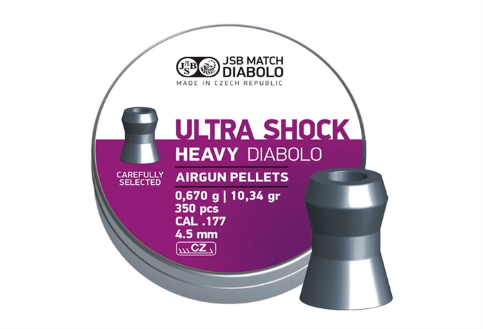 JSB Ultra Shock Heavy 4,5 mm - Køb dem hos Gunpit.dk